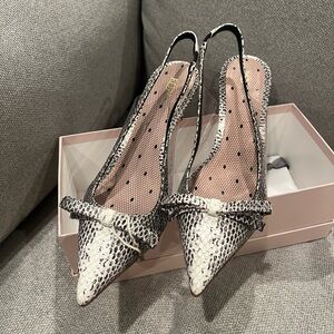 RED Valentino | Shoes | New Red V Valentino Snakeskin Embossed Leather ...